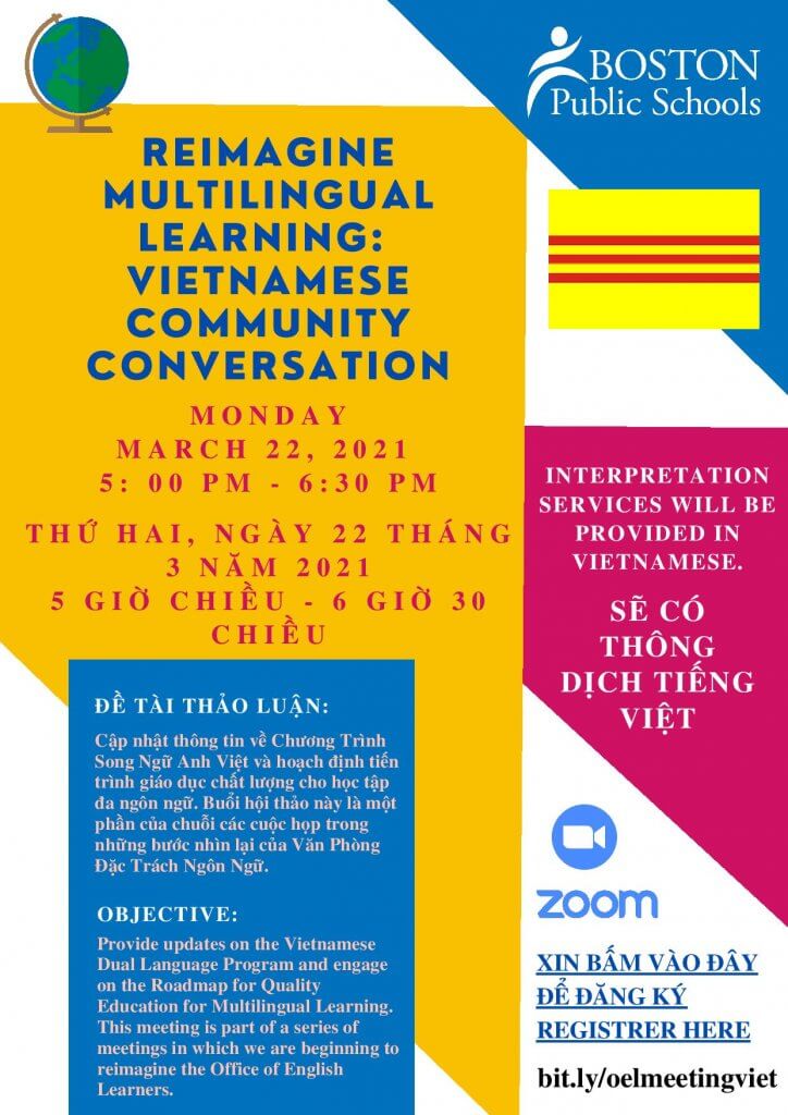 March 22, 2021: A virtual Vietnamese Community Conversation – VietAID